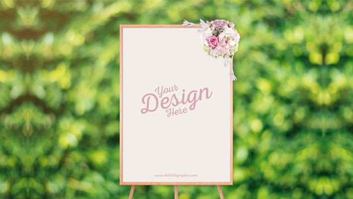 Free Beautiful Ceremony Frame Stand Mockup » CSS Author