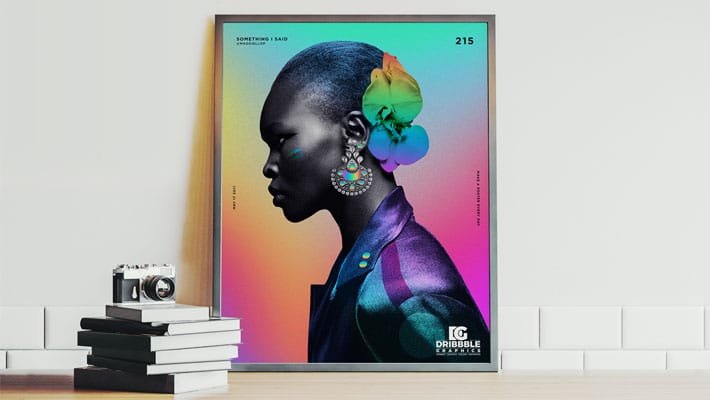 Free Indoor Poster On Wooden Table Mockup » CSS Author