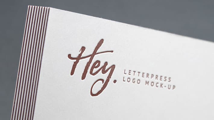 Letterpress Logo MockUp » CSS Author