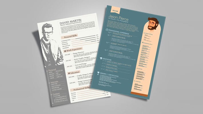 Free A4 Resume & Flyer Mock-up PSD » CSS Author