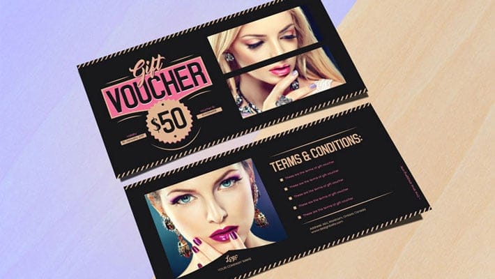 Free Fashion Gift Voucher Design Template & Mock-up PSD » CSS Author