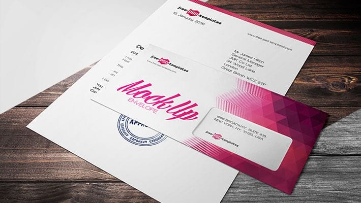 Free Envelope Mock-up In PSD » CSS Author