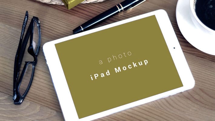 Free Landscape IPad Photo Mockup PSD » CSS Author