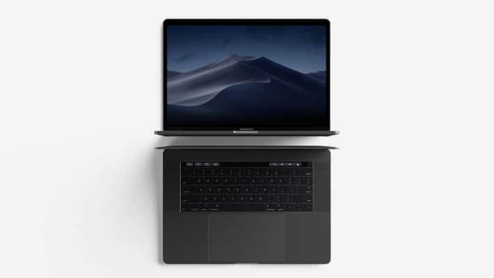 Modern Top View MacBook Pro Mockup » CSS Author