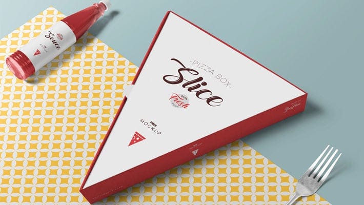 Free Pizza Slice Box Mockup » CSS Author