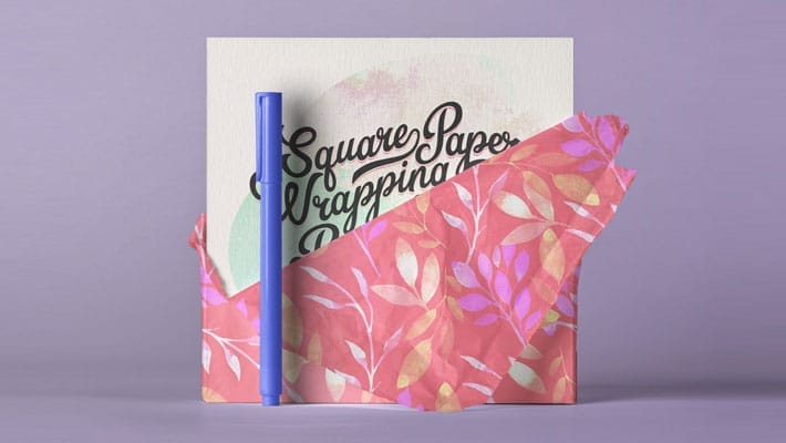Square PSD Invitation Card Paper Wrap » CSS Author