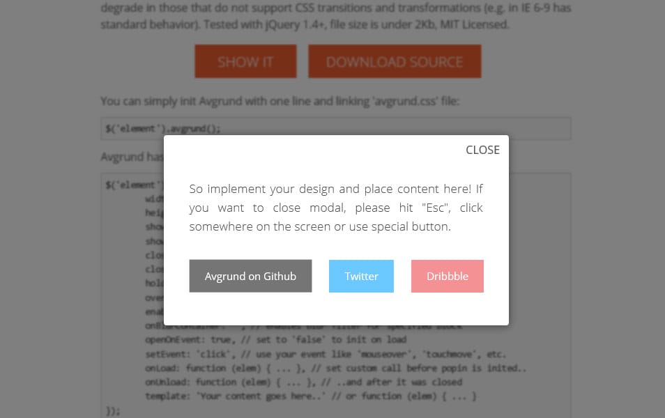 20 Best Javascript Modal Window Plugins Css Author