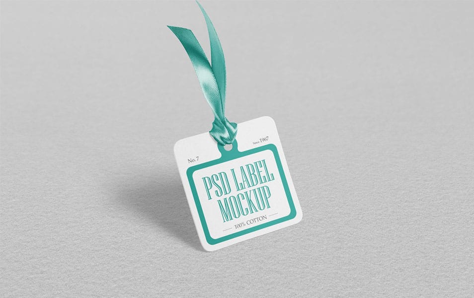 Free Cloth Tag Mockup PSD » CSS Author