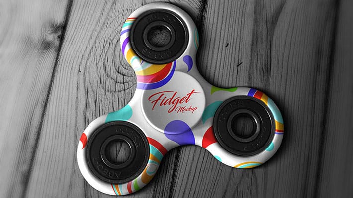 Free Tri-Fidget Spinner Hand Toy Mockup PSD » CSS Author