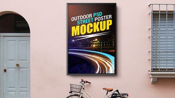 Outdoor Street Poster Mockup » CSS Author