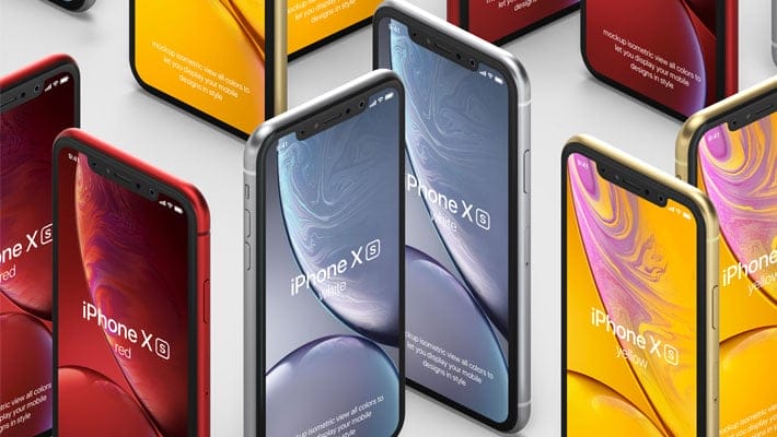PSD IPhone XR Mockup Isometric » CSS Author