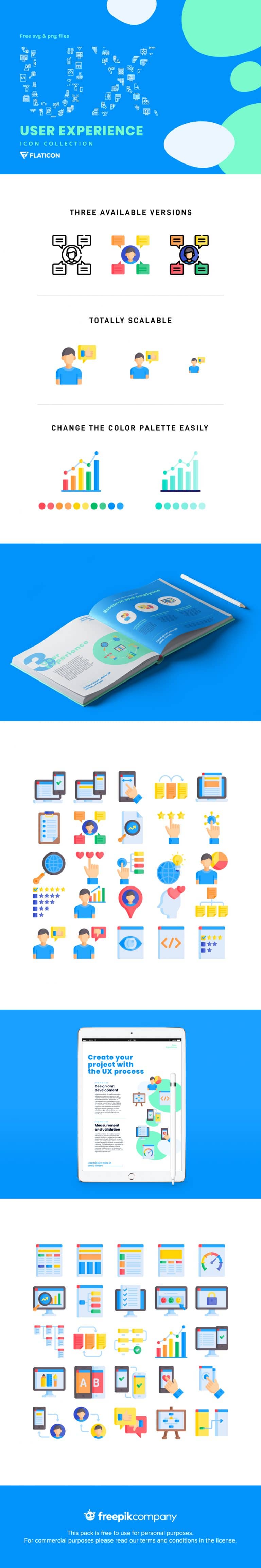 Free User Experience Icon Set In 3 Styles » CSS Author