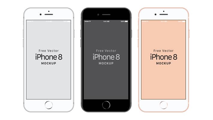 Free Vector Apple IPhone 8 Mockup Ai & EPS » CSS Author