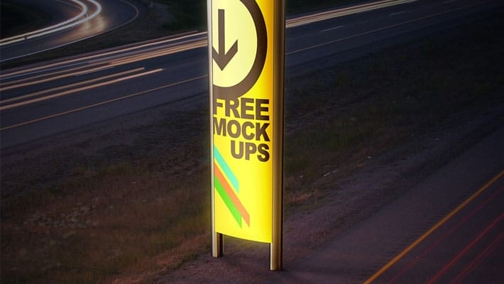 Curved Two-Sided Convex Sign Mockups » CSS Author