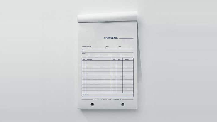 Free Company Retail Invoice Pad Mockup PSD » CSS Author