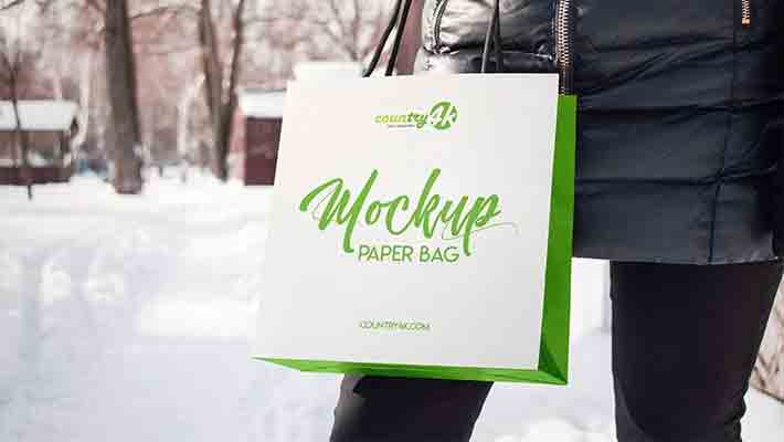 Free Paper Bag PSD MockUp In 4k » CSS Author