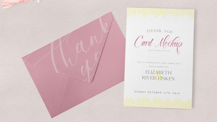 Free Thank You Card Mockup » CSS Author