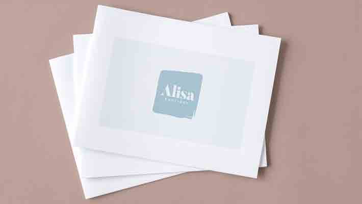 Three Stacked White Brochure Mockups » CSS Author