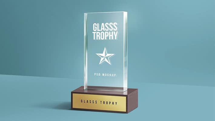 Glass Trophy PSD Mockup » CSS Author
