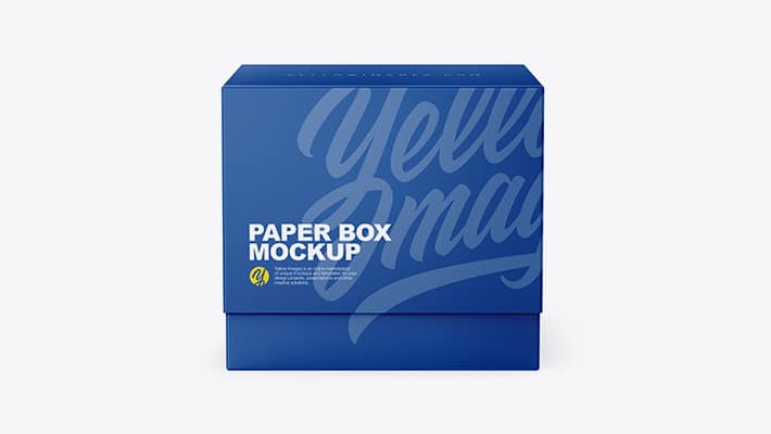 Square Matte Box Mockup - Front View » CSS Author