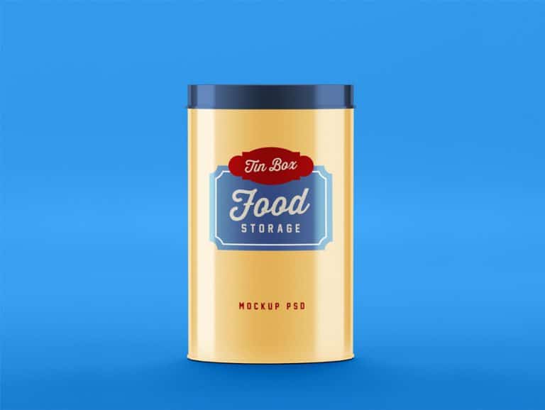 Free Food Storage Tin Can Mockup PSD » CSS Author
