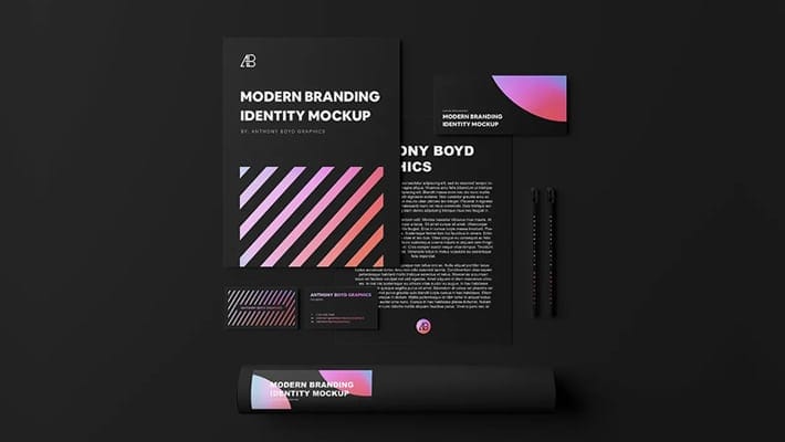 Modern Branding Identity Mockup » CSS Author