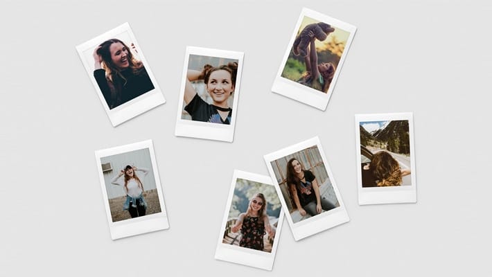 Slim Instant Photo Collage Mockups » CSS Author