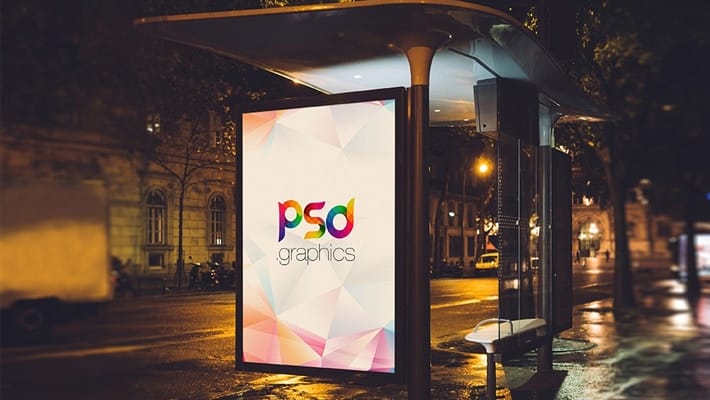 Bus Stand Billboard Advertising Mockup » CSS Author