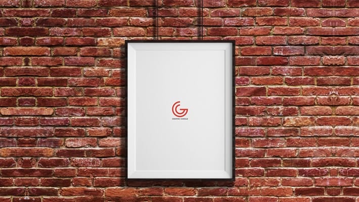 Free Bricks Wall Hanging Frame Poster Mockup PSD » CSS Author