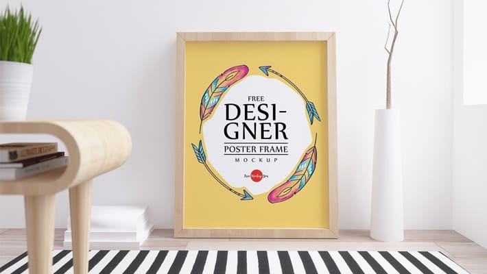 Free Designer Poster Frame Mockup PSD » CSS Author