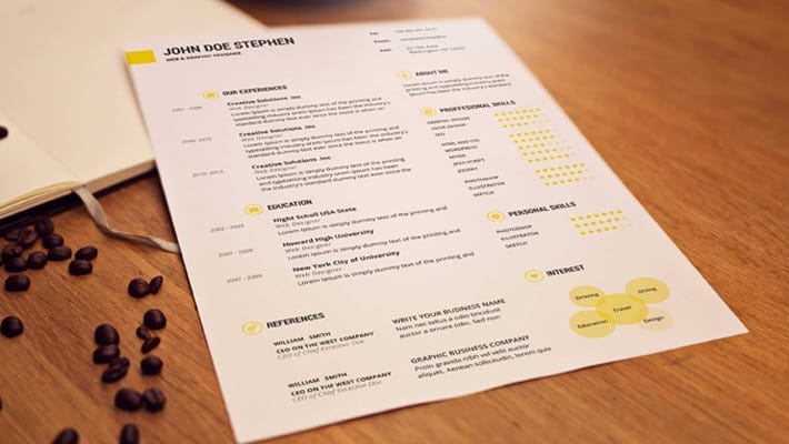 Free Resume Mockup In PSD » CSS Author