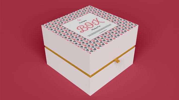 Free Half Side Packaging Box Mockup PSD » CSS Author