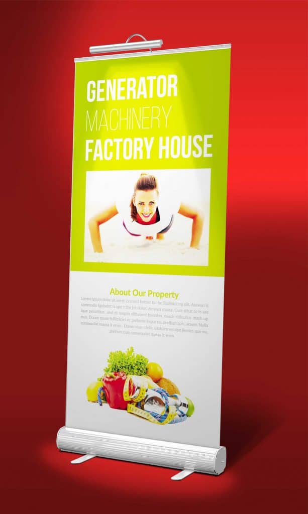 Free Roll Up Banner PSD Mockup Template » CSS Author