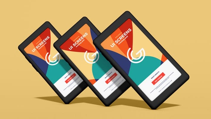 Free UI Screens Mockup PSD » CSS Author