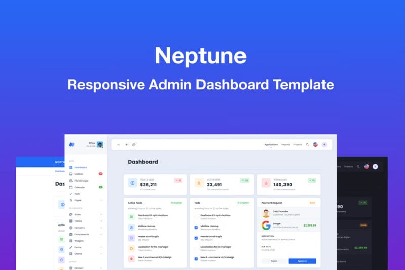 50+ Free Bootstrap 4 Admin Dashboard Templates 2024