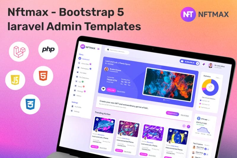 50+ Free Bootstrap 4 Admin Dashboard Templates 2024