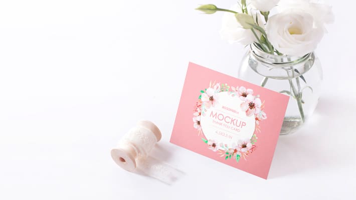 Thank You Card Free PSD Mockup » CSS Author