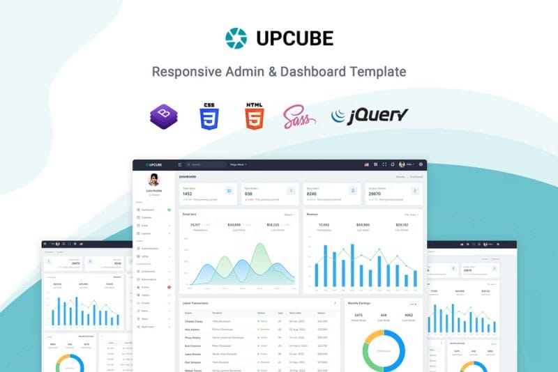 50+ Free Bootstrap 4 Admin Dashboard Templates 2024