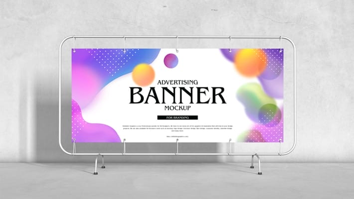 Free Advertising Banner Mockup For Branding » CSS Author