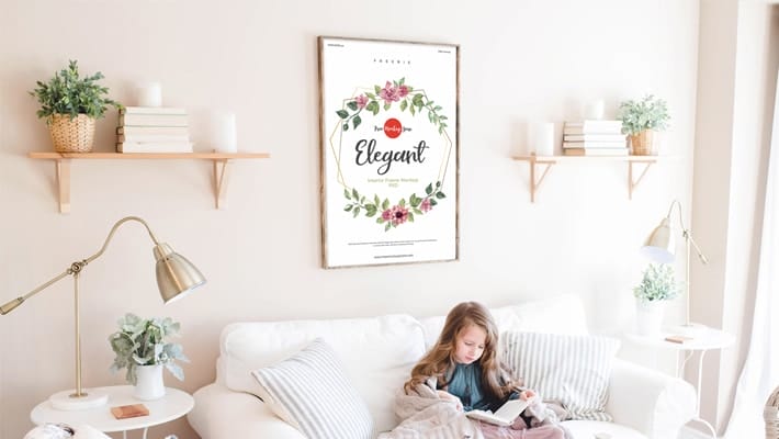 Free Elegant Room Interior Frame Mockup PSD » CSS Author