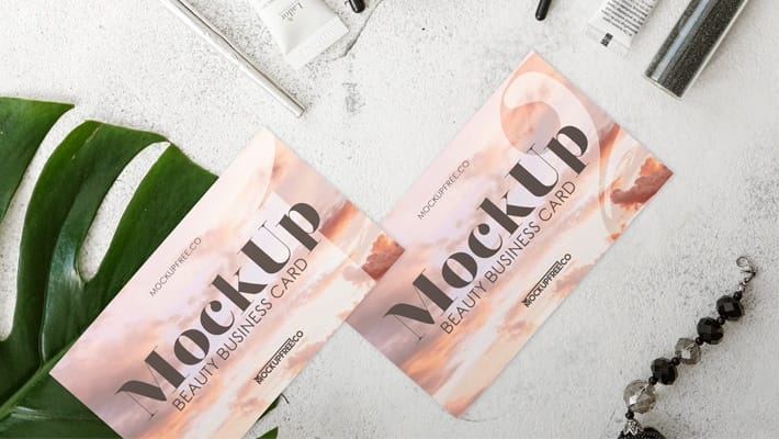 Beauty Business Card Free PSD Mockup » CSS Author