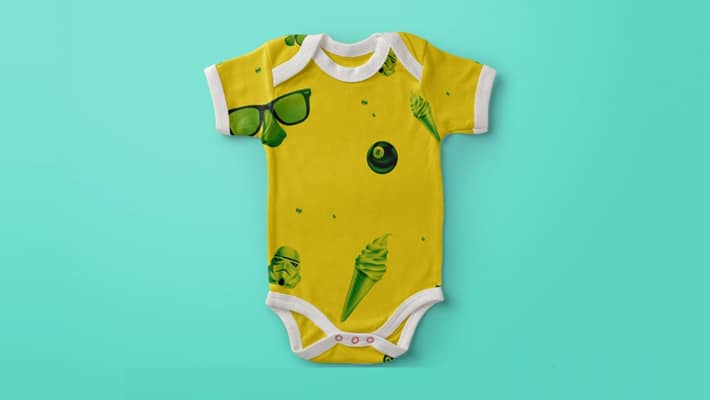 Free Mockups Baby Suit Presentation » CSS Author