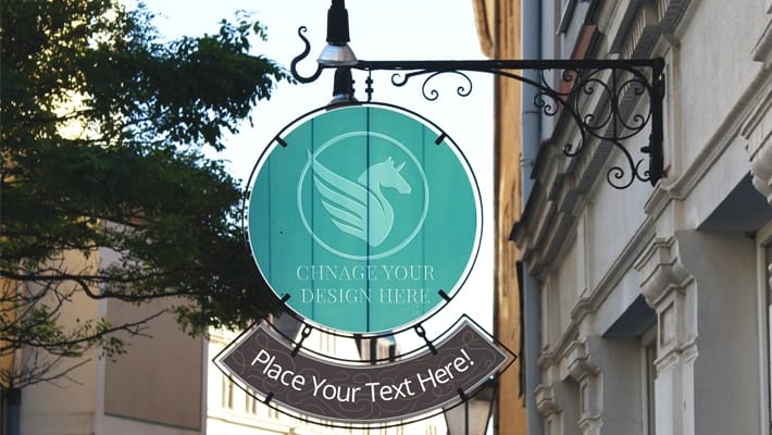 Free Outdoor Signage Mockup » CSS Author