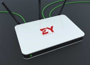 Free Wifi Router PSD Label Design Mockup » CSS Author