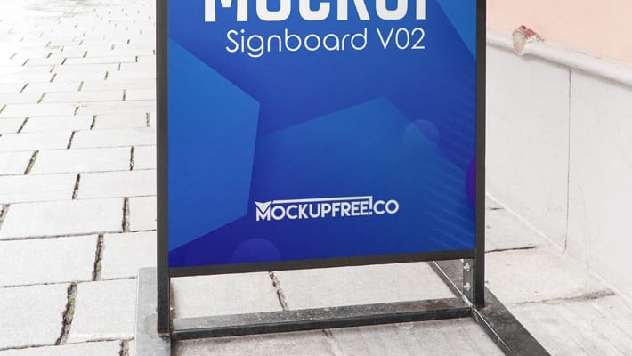 Signboard Free PSD Mockup » CSS Author