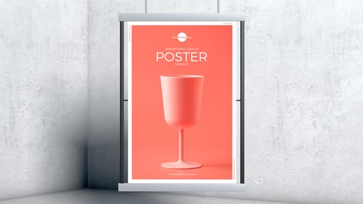Free Advertising Display Poster Mockup » CSS Author