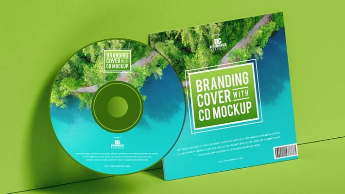 Free Branding Cover With CD Mockup » CSS Author