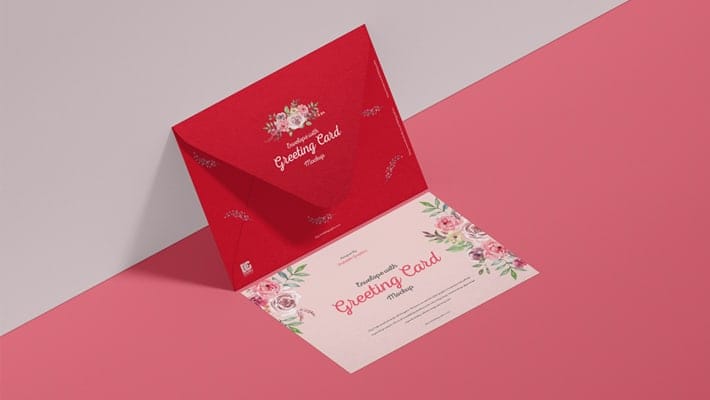 Free Envelope With Greeting Card Mockup » CSS Author
