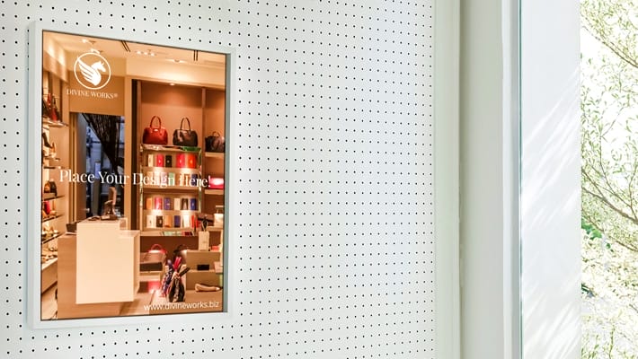 Free Indoor Advertising Poster Mockup » CSS Author