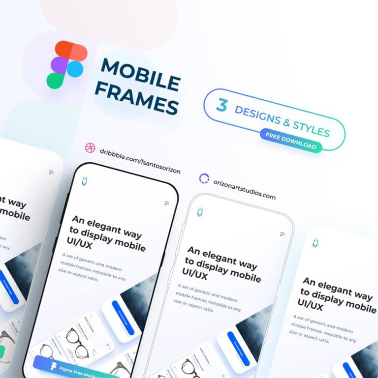 Free Flat Mobile Frames Figma Mockup » CSS Author
